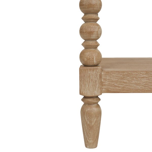 Elora Bookcase With Turned Legs, 32"W, Light Natural