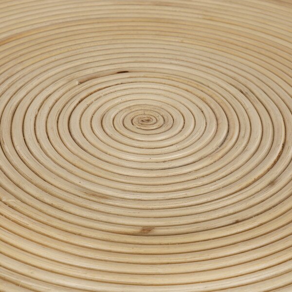 Alina Rattan Hourglass Pedestal Dining Table Base (Glass Top Not ...