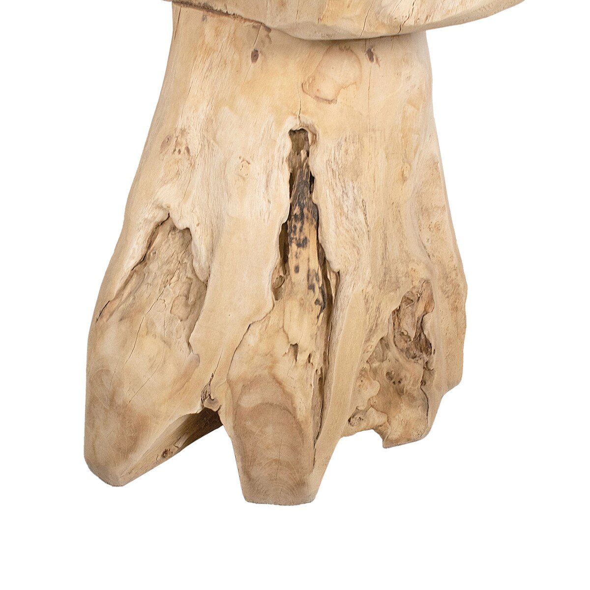 Natura 47" Dining Table Base, Natural (Glass Top Not Included),