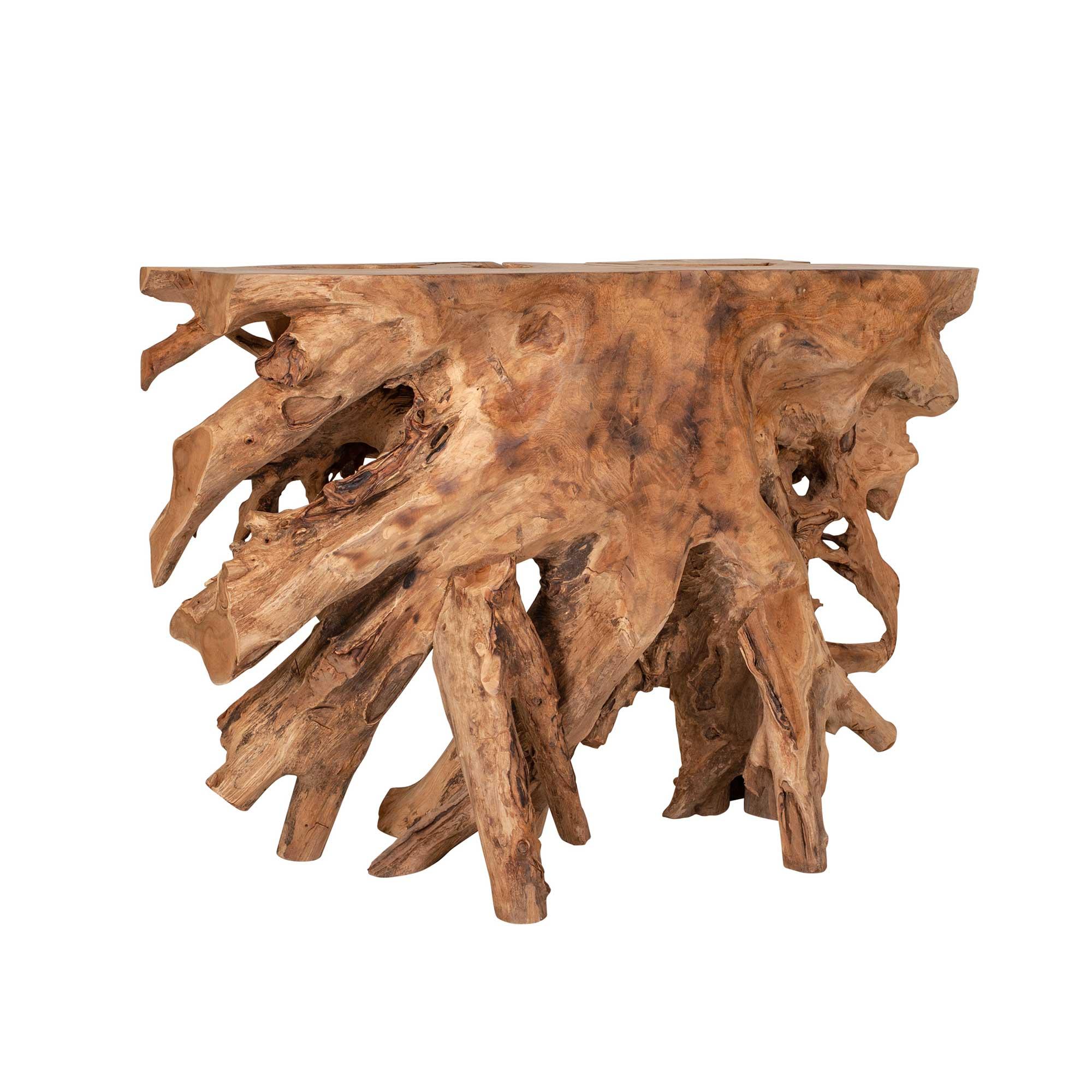 Natura Root Console Table, Medium Brown