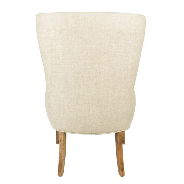 Scarlett Wing Back Club Chair, Beige